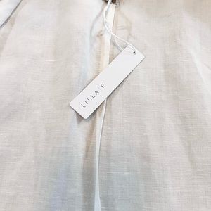 Anthropologie | Jackets & Coats | Nwt Lilla P White Linen Blazer Jacket ...